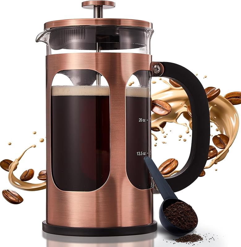 Fashion French Press Coffee Maker 34 Ounce 1 Liter, Borosilicate Glass ...