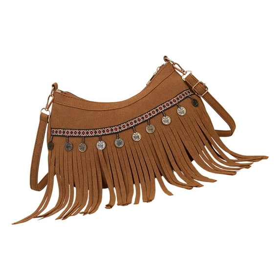Fashion Fringe Underarm Bag Hippie Western Cowgirl Purses Tassels ...
