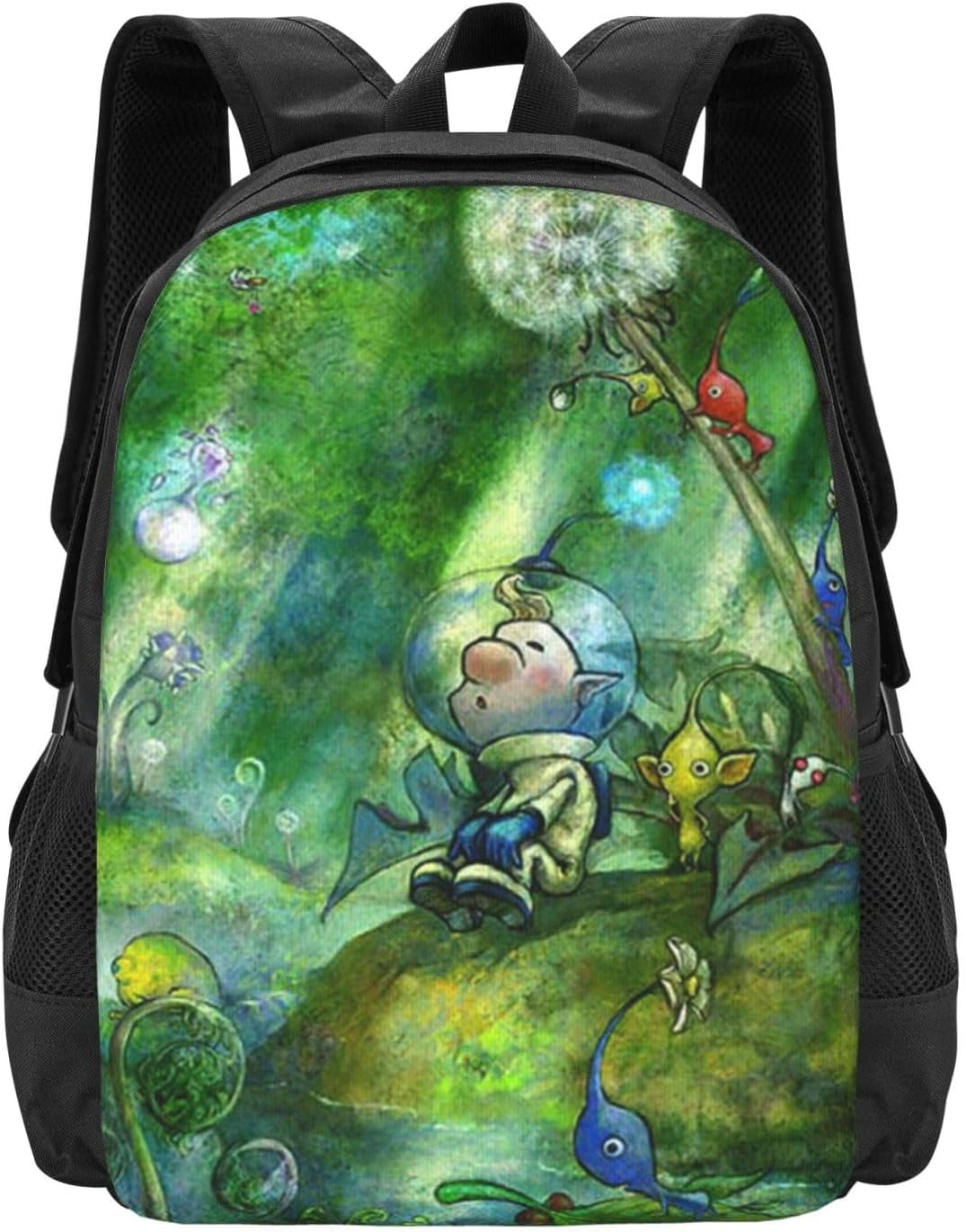 Fashion Game Pikmin Backpack Cartoon Computer Bag Casual Daypack With ...