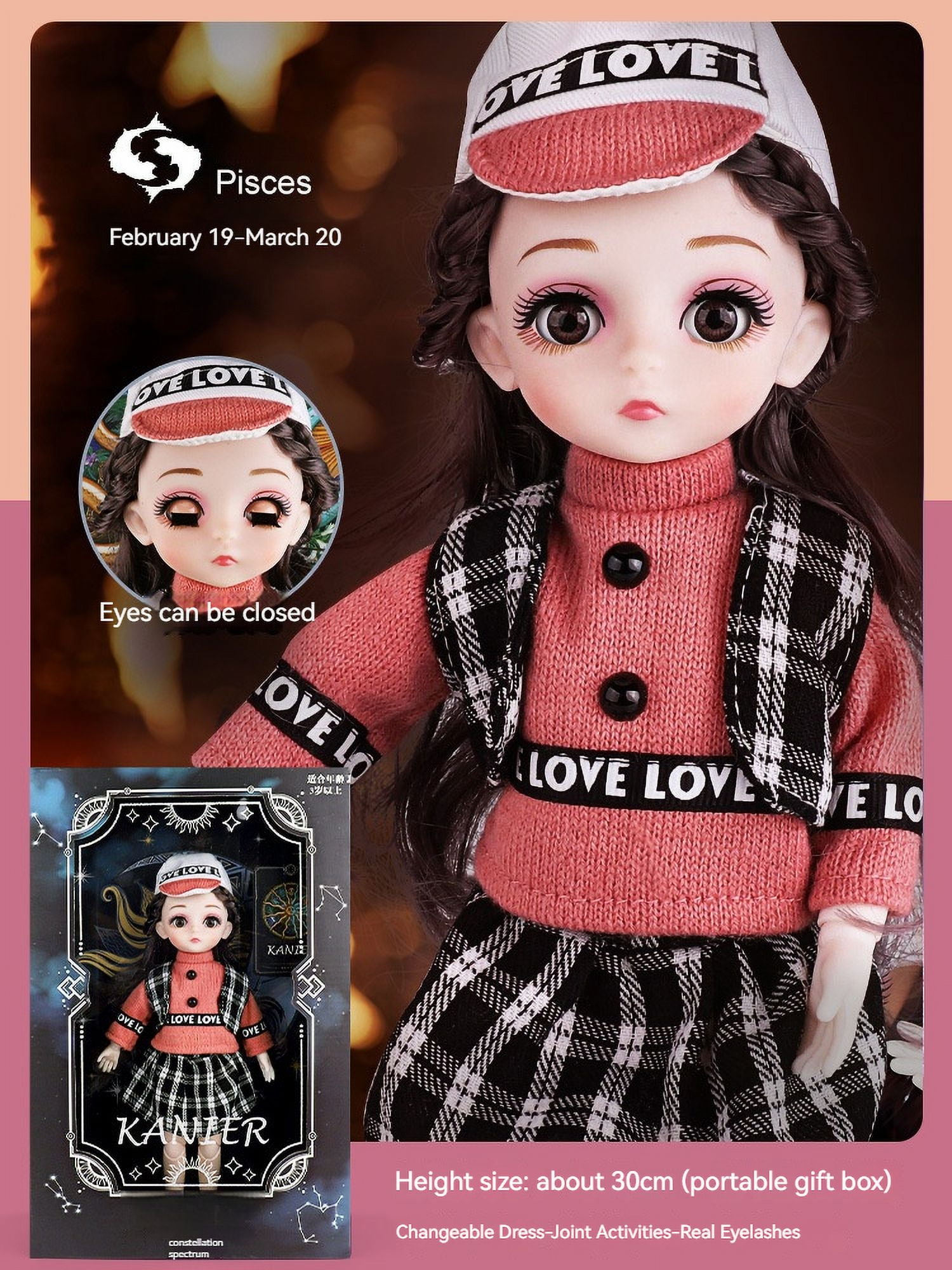 Fashion Girl Doll,rotatable joints Dolls Toys,12 inch Twelve ...