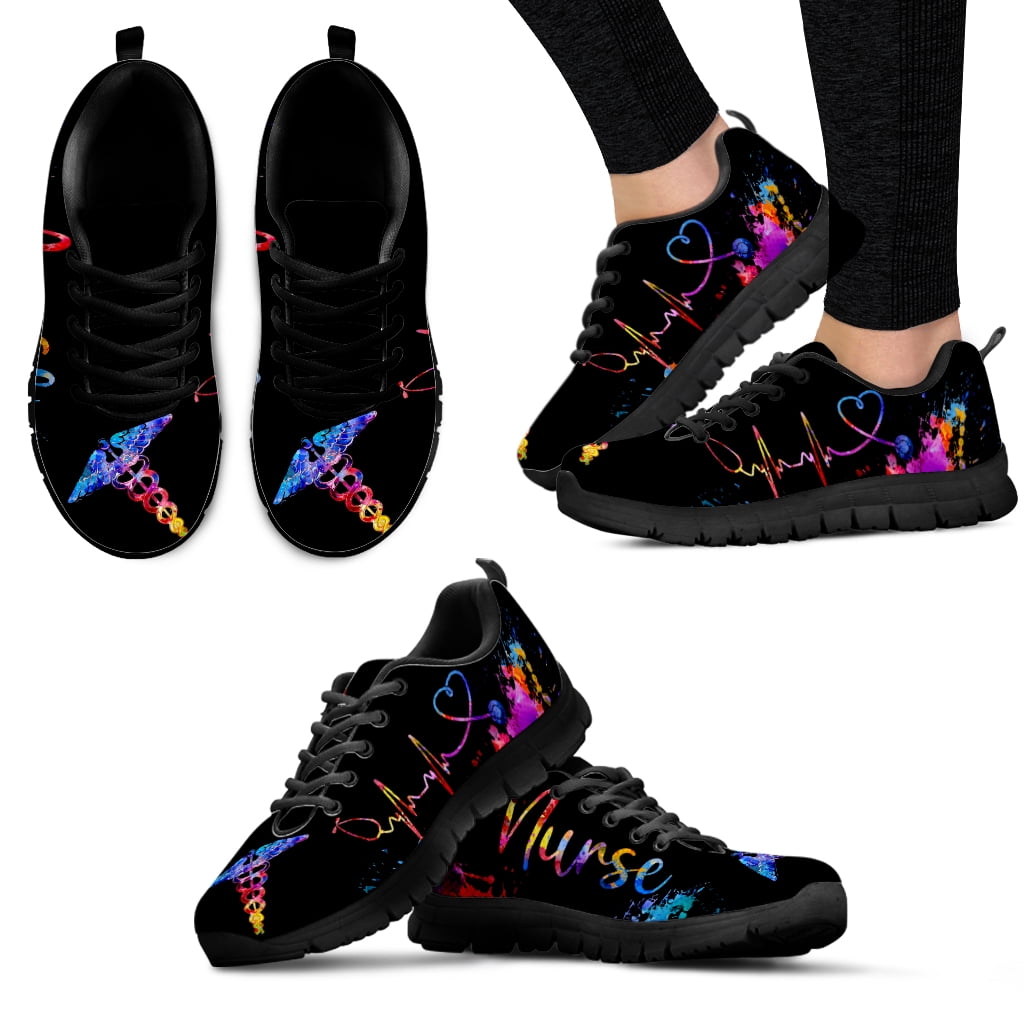 Fashion Gradient Color Art Graffiti Design Lightweight Outdoor Shoes ...