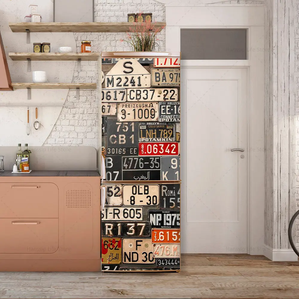 Fashion Graffiti 3D Fridge Mural Sticker Waterproof Vinyl Self Adhesive ...