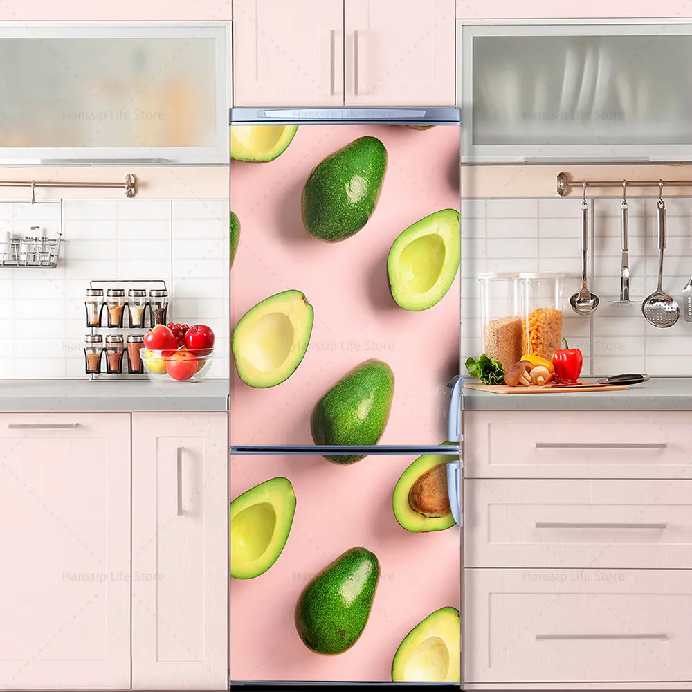 Fashion Graffiti 3D Fridge Mural Sticker Waterproof Vinyl Self Adhesive ...