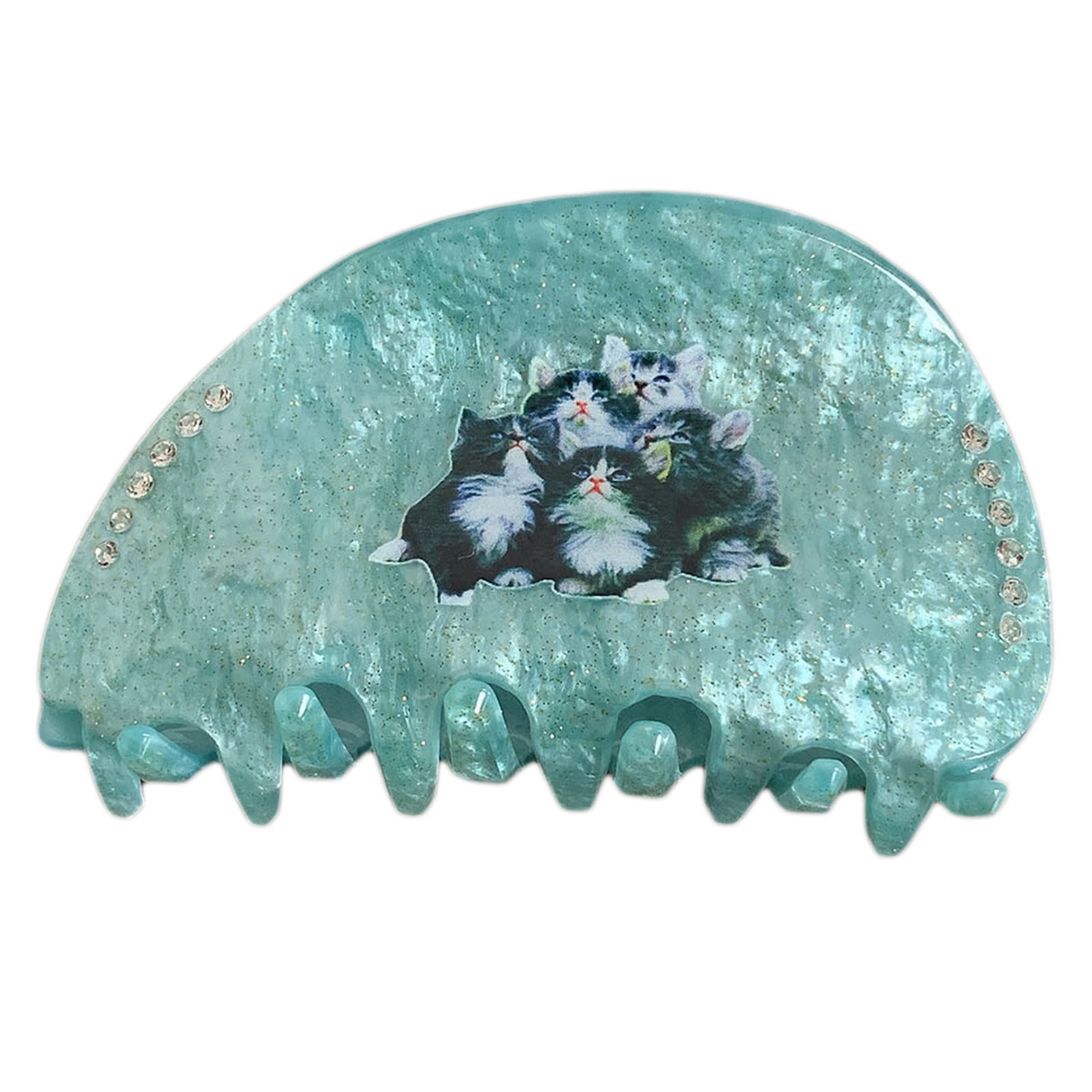 Fashion Hair Clips with Lovely Kitten Pattern Hair Clips Color Grip ...