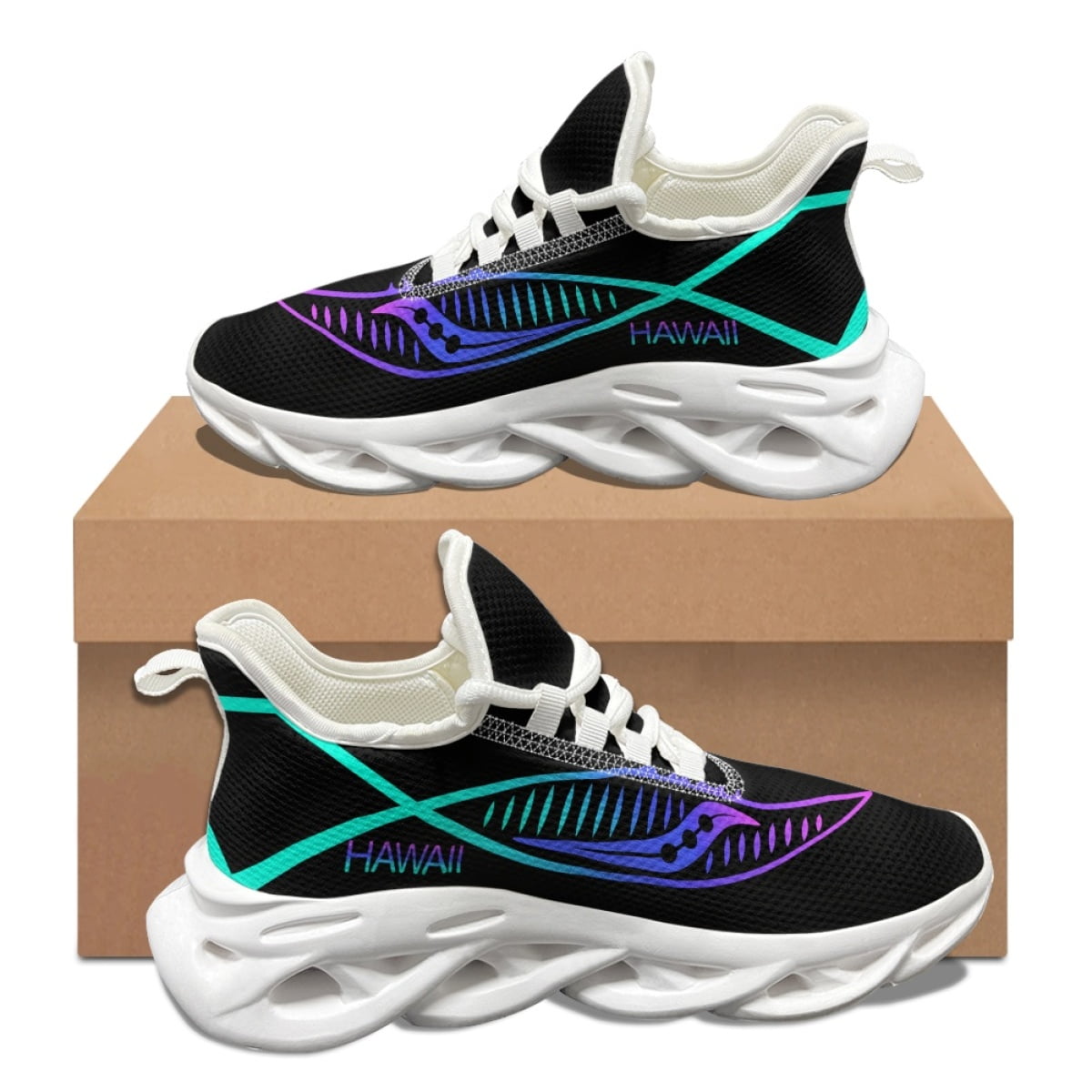 Fashion Hawaii Polynesian Sneakers Women Nurse Fashion Autumn Winter ...