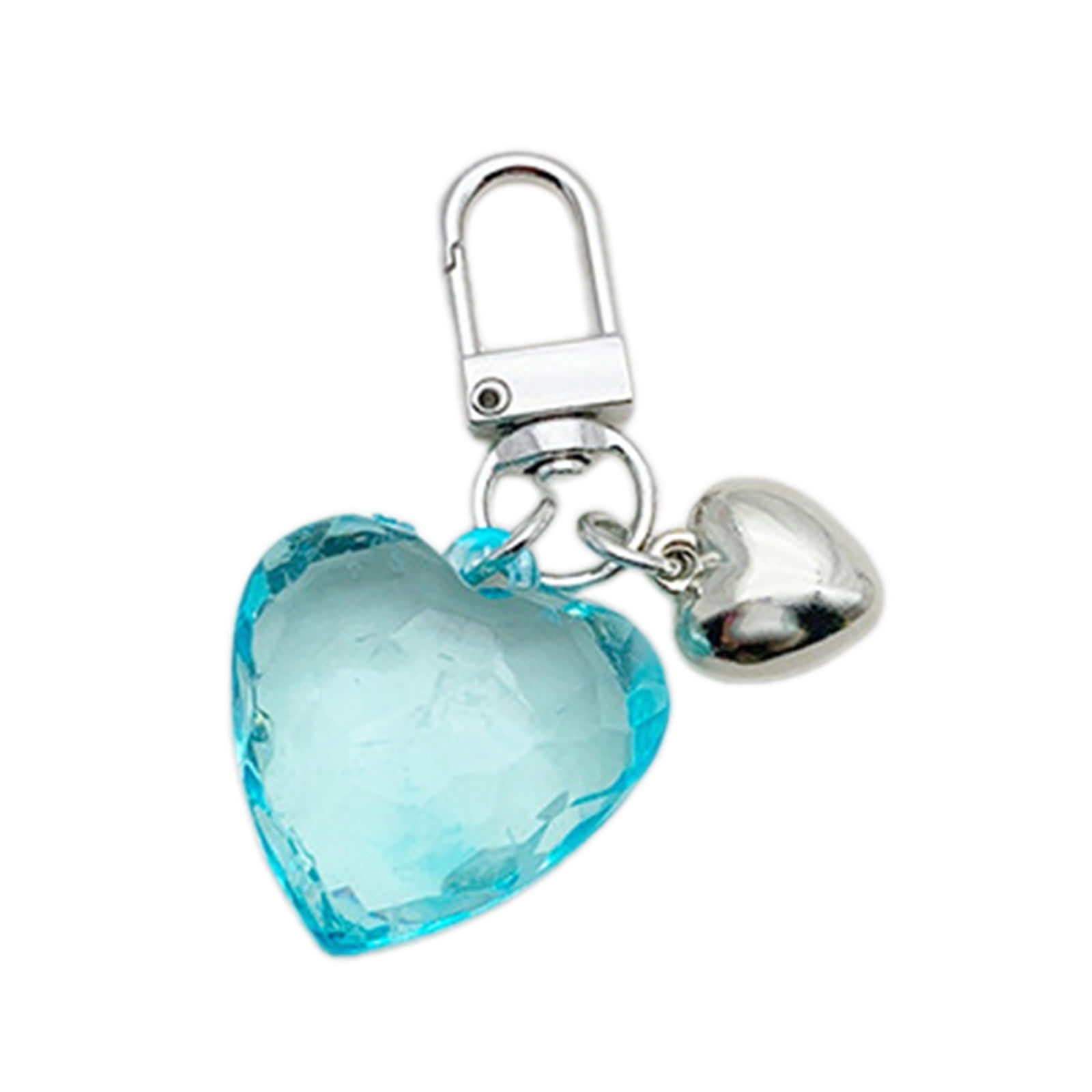 Fashion Heart Keychain Mobile Phone Charm Handmade Love Shaped Keyring ...
