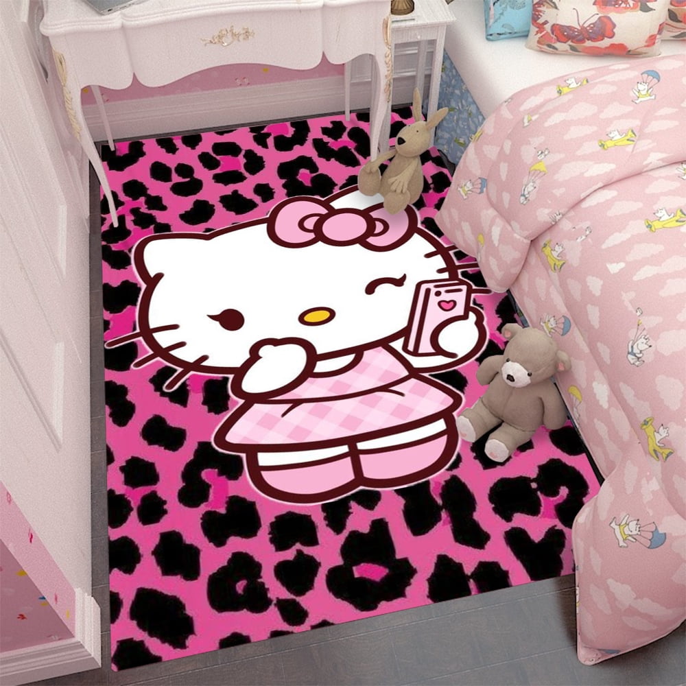 Fashion Hello Kitty Carpet for Living Room Bedside Floor Mat Bedroom ...