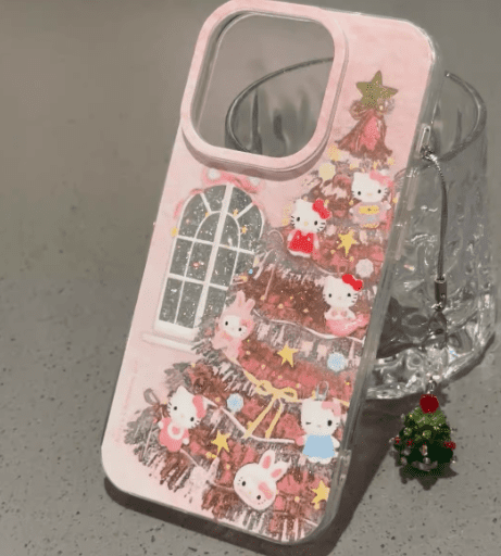 Fashion Hello Kitty iPhone16 15 14 13 12 11 8 7 Xs Xr Cute Cartoon ...