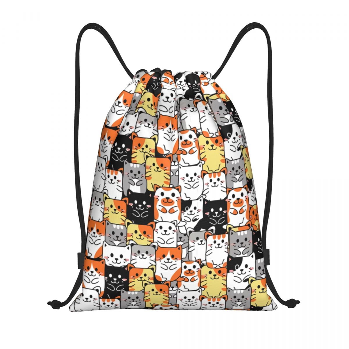 Fashion Hipster Cats Group Drawstring Backpack Bags Men Women ...