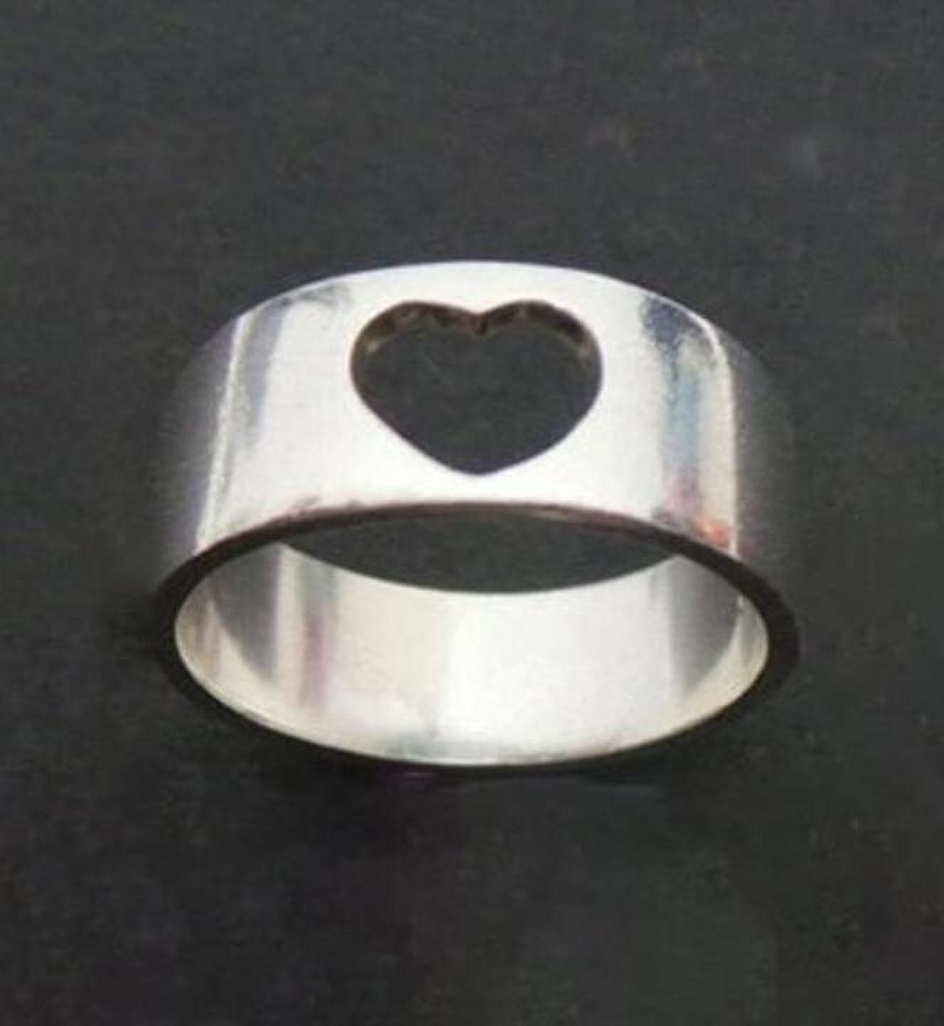 Fashion Hollow Heart-Shaped Couple Ring Bracelet: Elegant Alloy ...