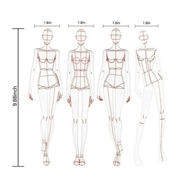 Fashion Illustration Rulers Sketching Templates Ruler Sewing Humanoid ...