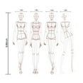 Fashion Illustration Ruler Figure Sewing Design Template Tailoring ...
