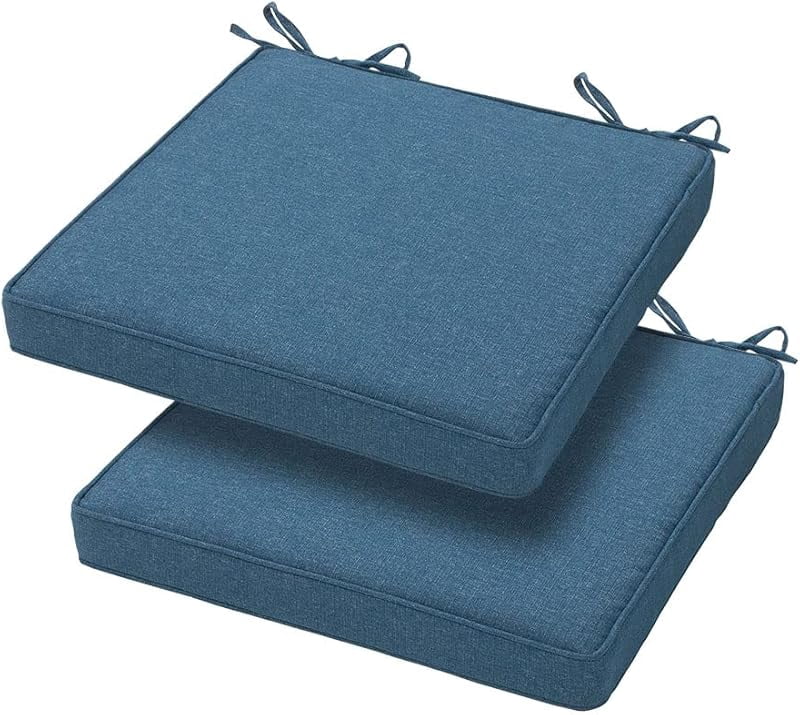 Fashion Indoor Outdoor Waterproof Square Chair Cushion, 18" x 18" x 2.5 ...