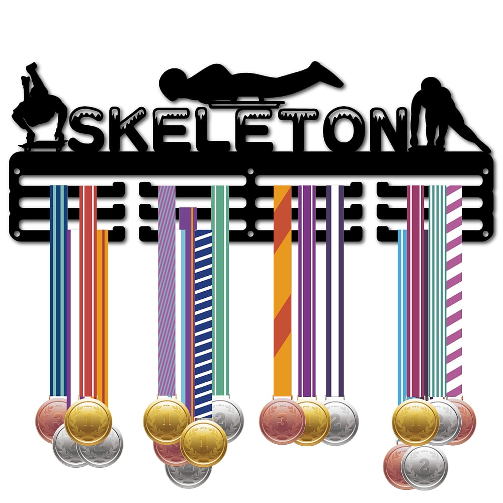 Fashion Iron Medal Hanger Holder Display Wall Rack 150x400x1.5mm 3-Line ...