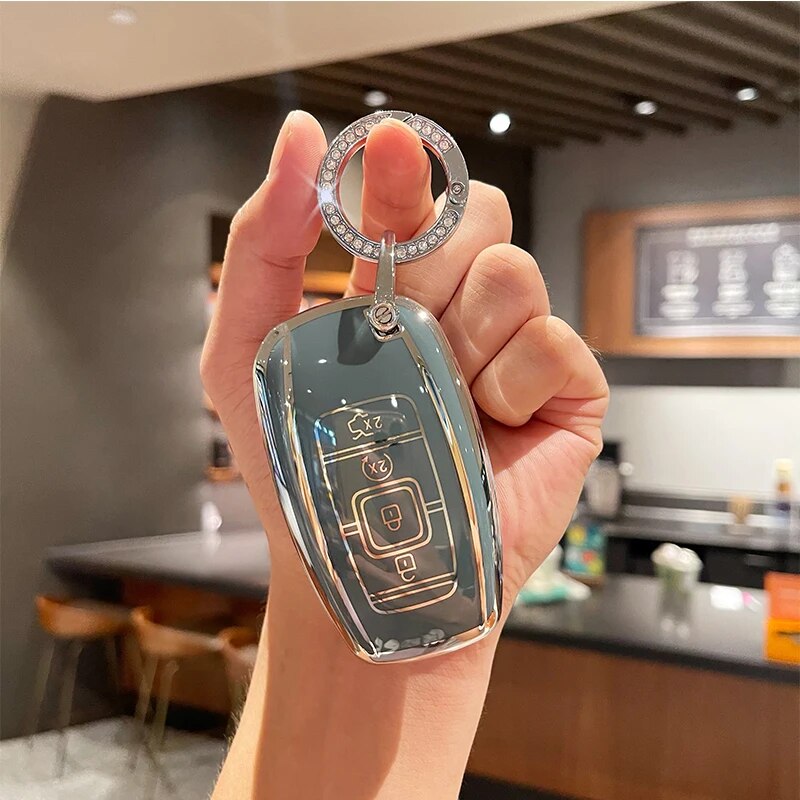 Fashion Key Fob Cover Keychain for Lincoln Mustang Fusion F150 F250 ...