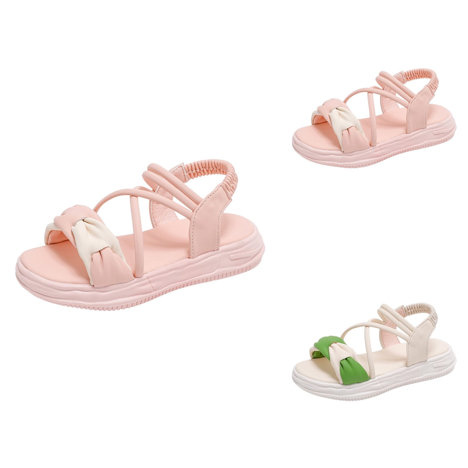 Fashion Kids Shoes, Casual Flat Fish Mouth Sandals with Soft ...