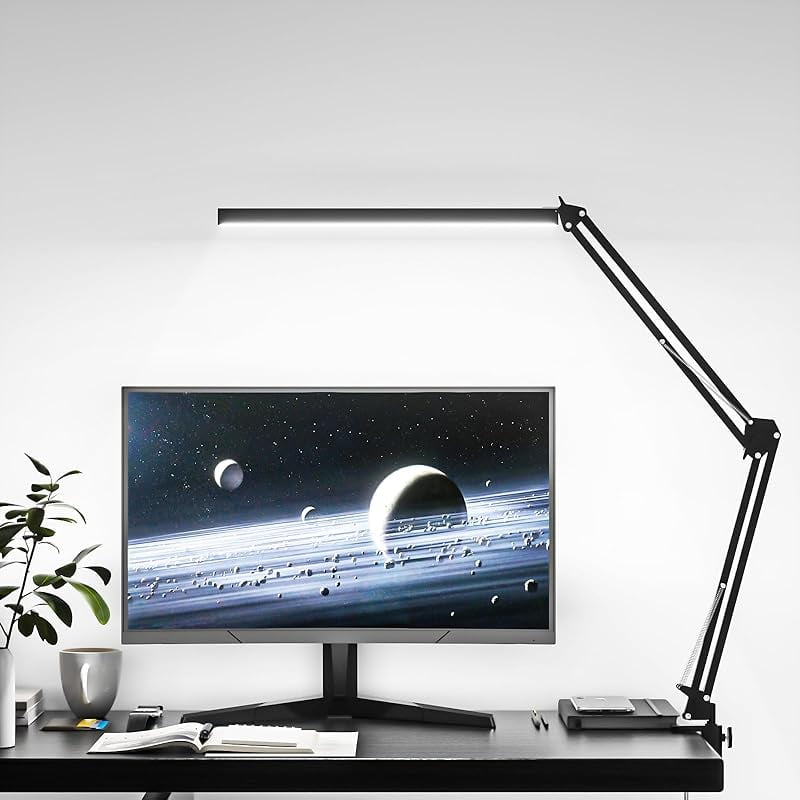 Fashion LED Desk Lamp, Manicure Table Lamp, 16" Lamp Head, Dimmable Eye ...