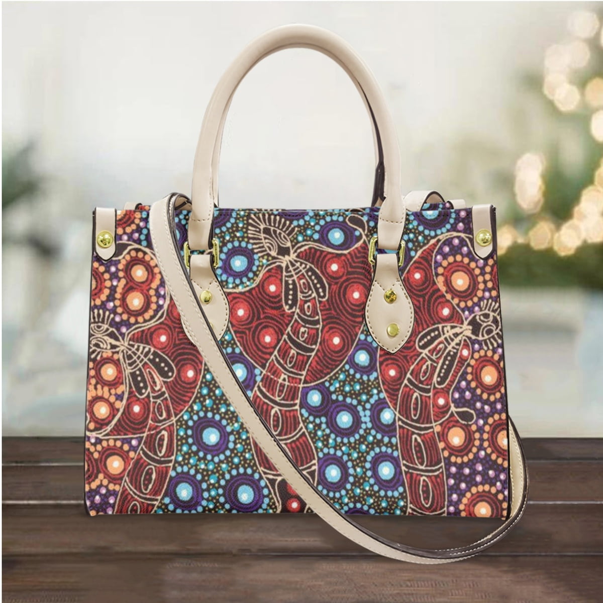 Fashion Ladies Messenger Bag Aboriginal Art Pattern Female Handbag ...