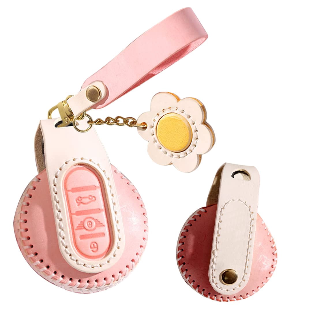 Fashion Leather Key Fob Cover for Mini Cooper Clubman Countryman S F54 ...