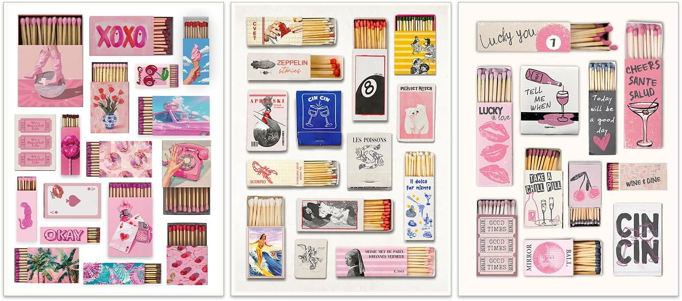 Fashion Leopard Print 3Piece Wall Art Set Bold Animal Print Canvas ...