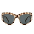 Fashion Leopard Print Cat Eye Sunglasses - Gradient Dark Lens UV ...