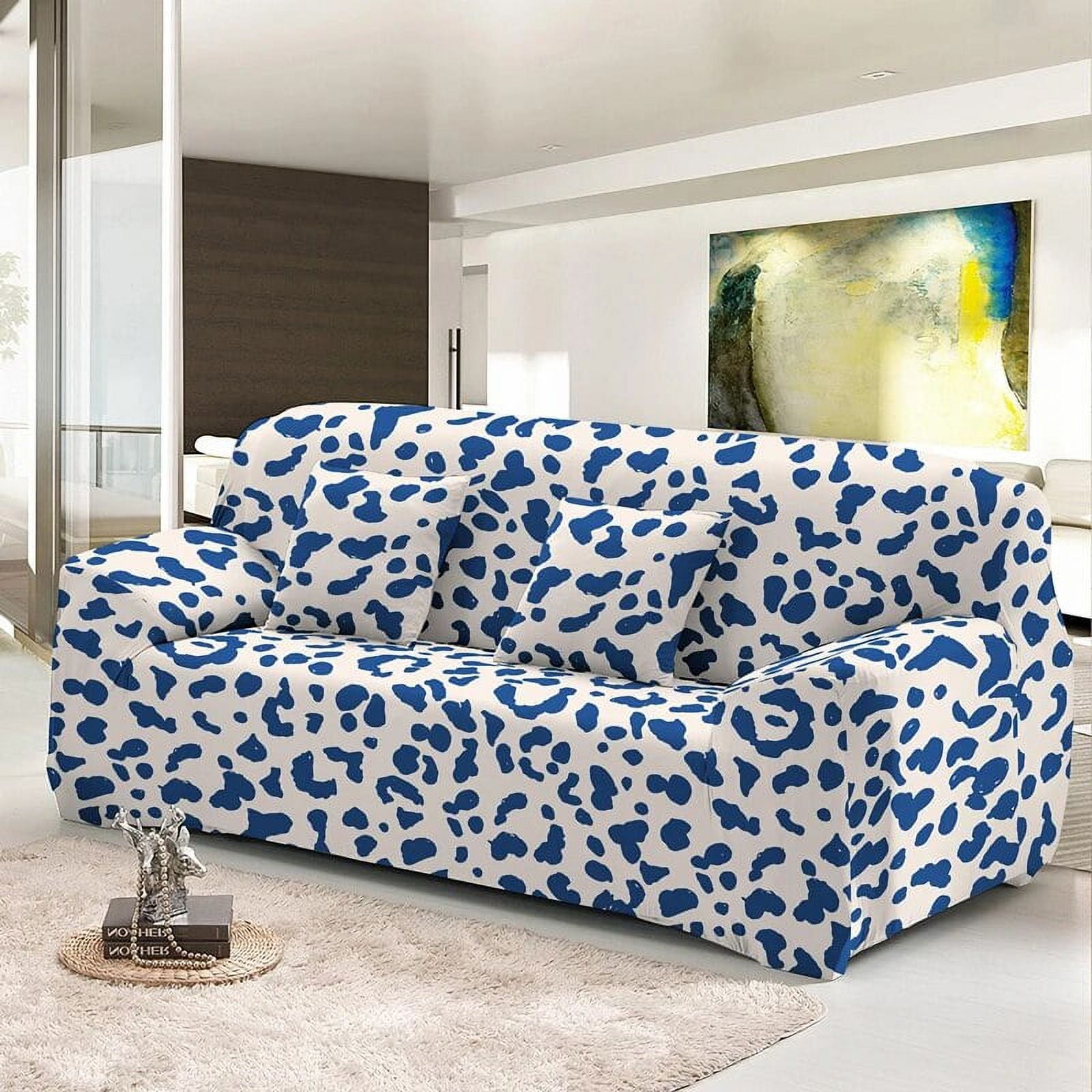 Fashion Leopard Stretch Combination L Shape Sofa Cover 1/2/3/4 Seats ...