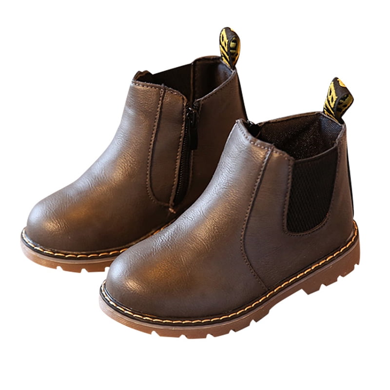 Fashion Little Girls Boys Soft Sole Solid Color Short Boots - Walmart.com