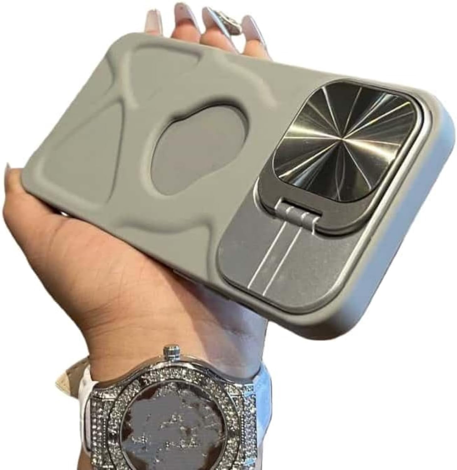 Fashion Logo Hole Case for iPhone with Lens Protection Silicone Soft ...