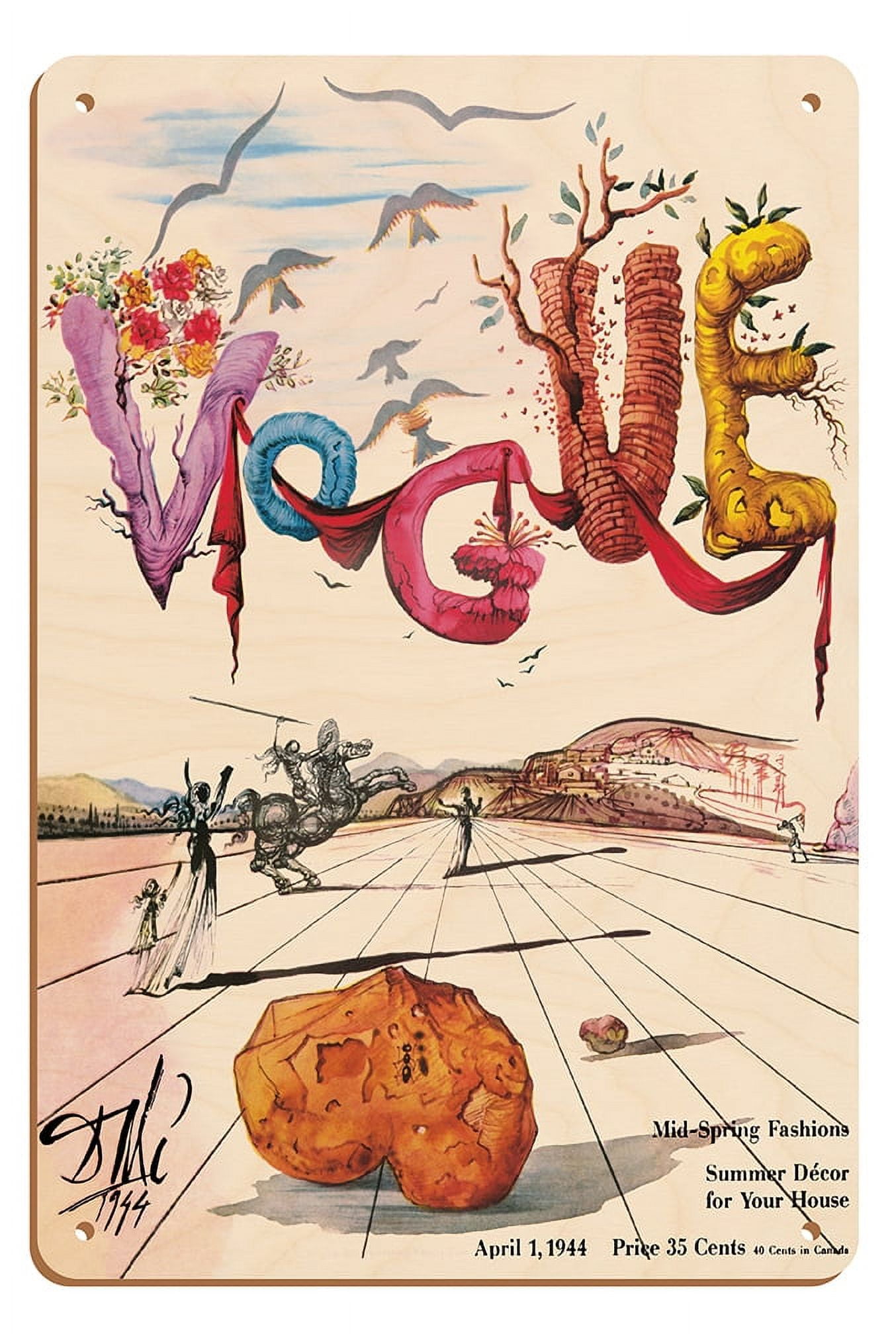 Fashion Magazine - April 1 1944 - Spring Letters with a Visage of Dali ...