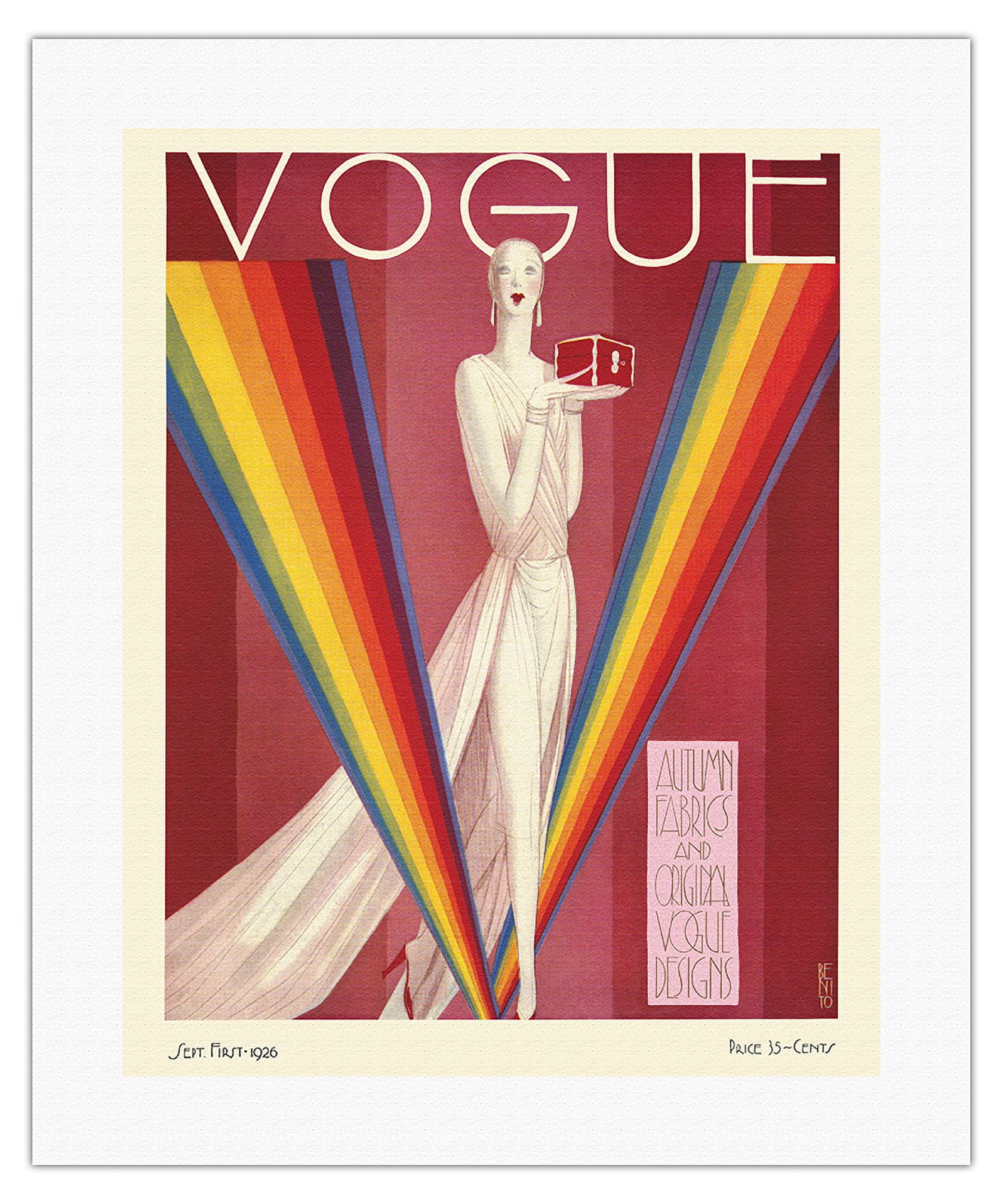 Fashion Magazine Cover - September 1 1926 - Autumn Fabrics - Vintage ...