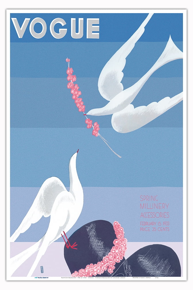 Fashion Magazine - Feb 15, 1933 - Spring Millinery Accessories - Doves ...