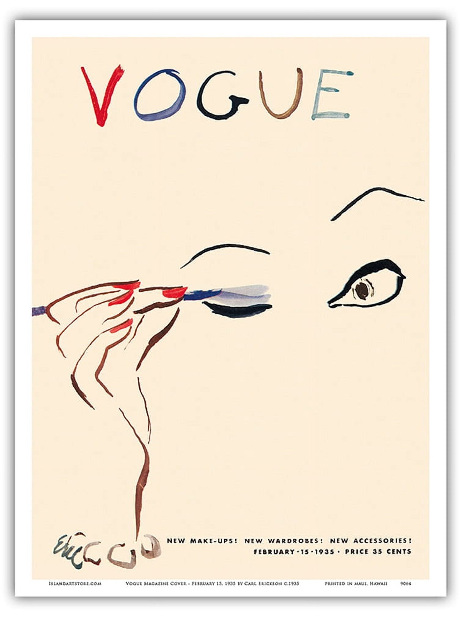 Fashion Magazine - February 15, 1935 - Vintage Magazine Cover by Carl ...