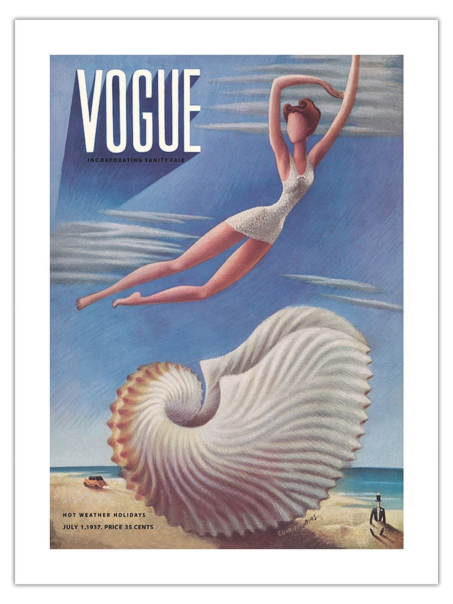 Fashion Magazine - July 1937 - Surreal Beach Fantasy - Vintage Magazine ...