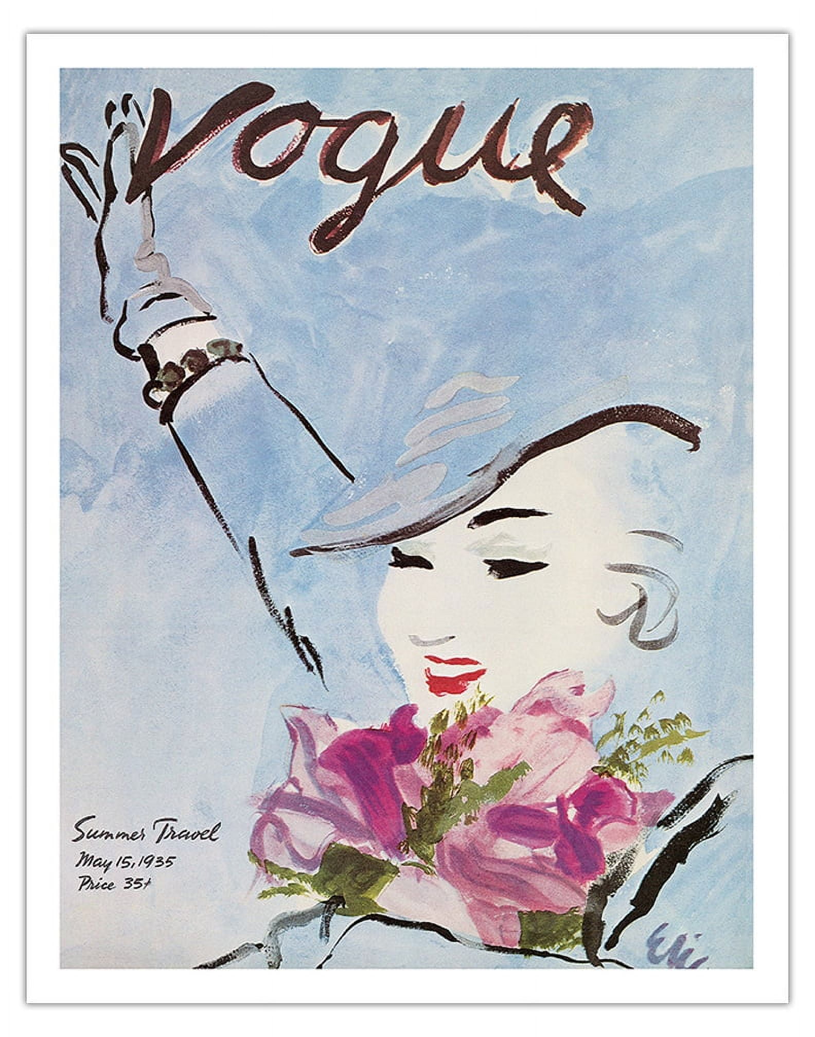 Fashion Magazine - May 1935 Summer Travel - Vintage Magazine Cover by ...