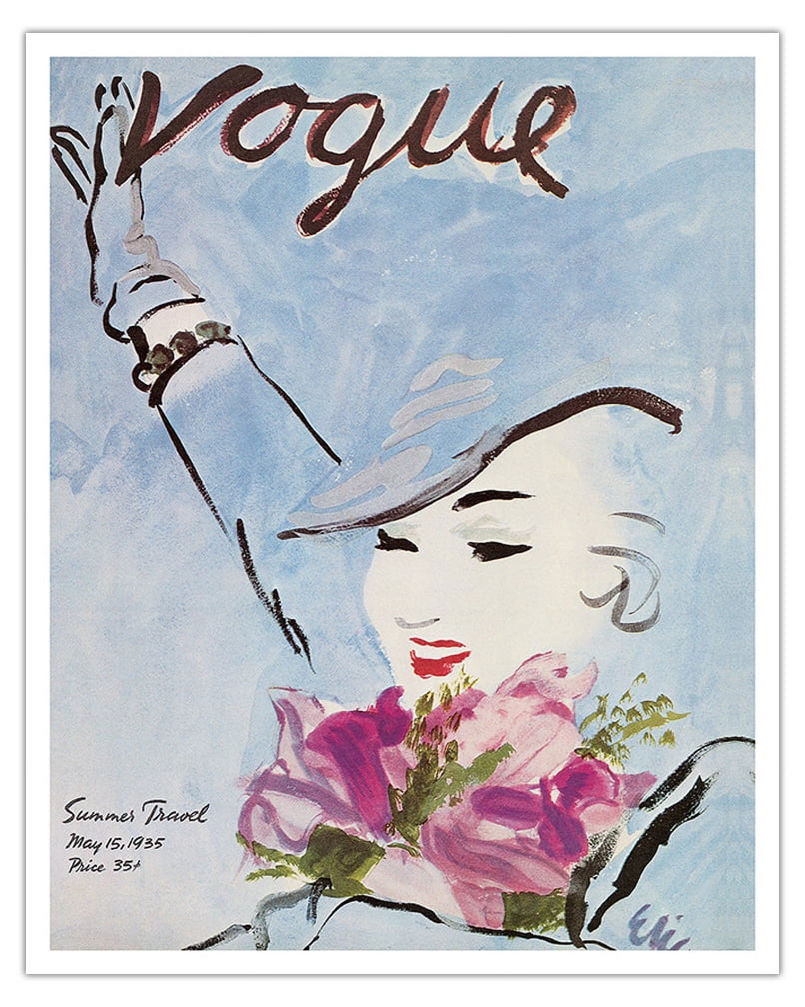 Fashion Magazine - May 1935 Summer Travel - Vintage Magazine Cover by ...