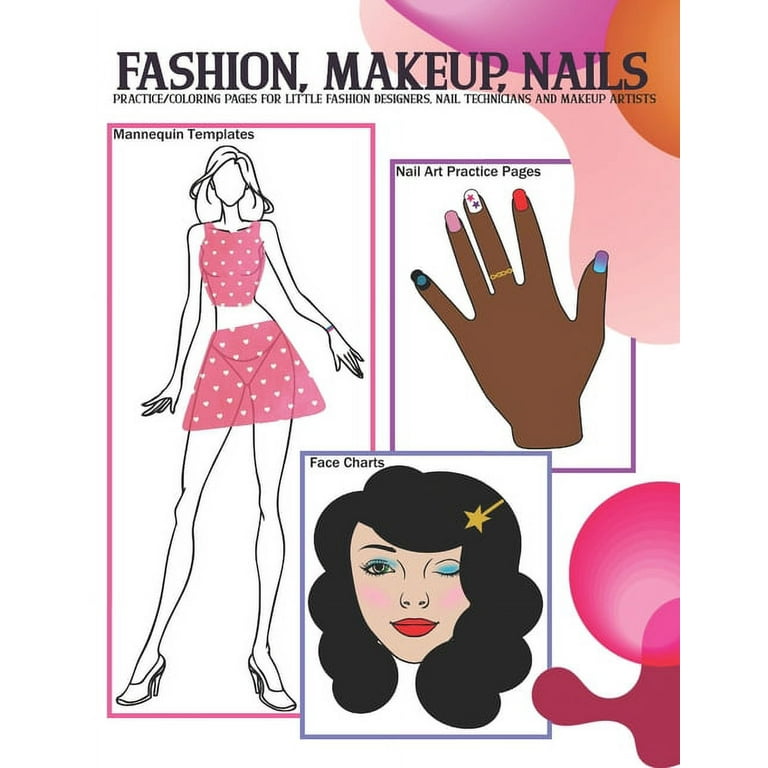 fashion and makeup coloring pages