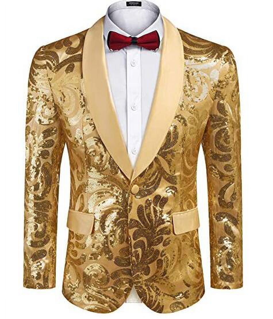 Fashion Men Sequin Suit Jacket 2024 New Men's Luxurious Wedding Dance ...