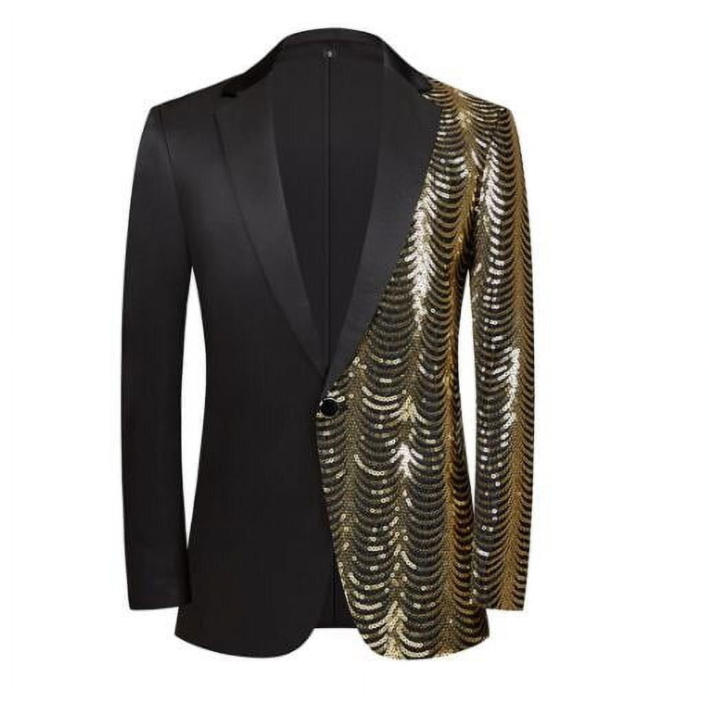 Fashion Men Sequin Suit Jacket 2024 New Men's Luxurious Wedding Dance ...