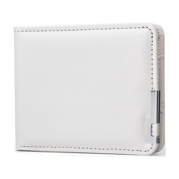 Fashion Men Short Wallet PU Leather Coin Purse Korean Style Iron Edge ...