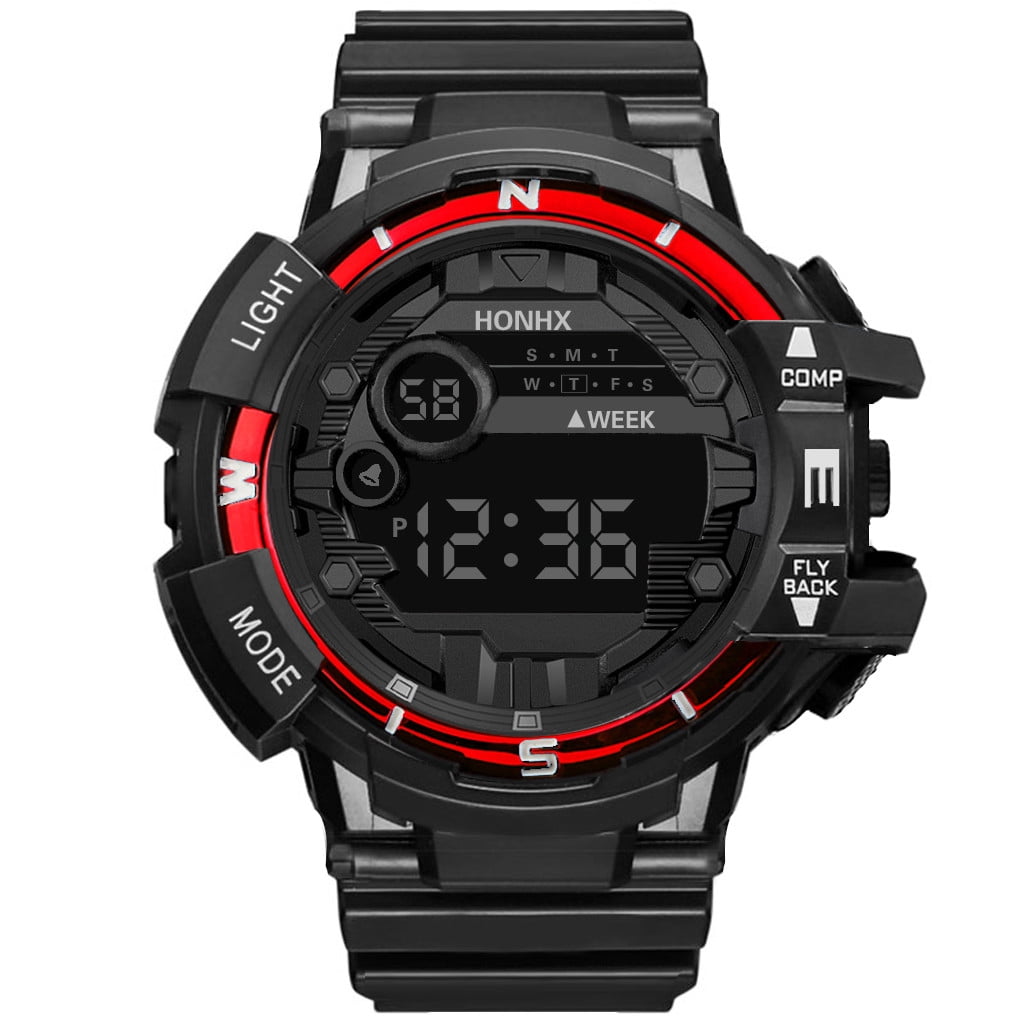 Fashion Men Waterproof Led Sports Watch Automatic Digital Date Military ...