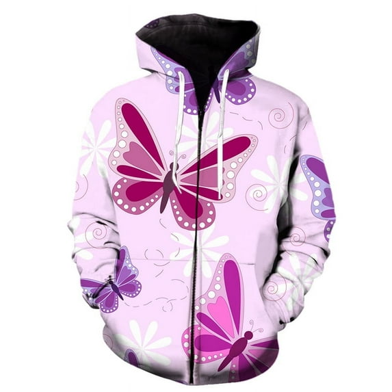 Fashion Men's 3D Print Zipper Hoodeds Sweatshirt Exquisite cartoon ...