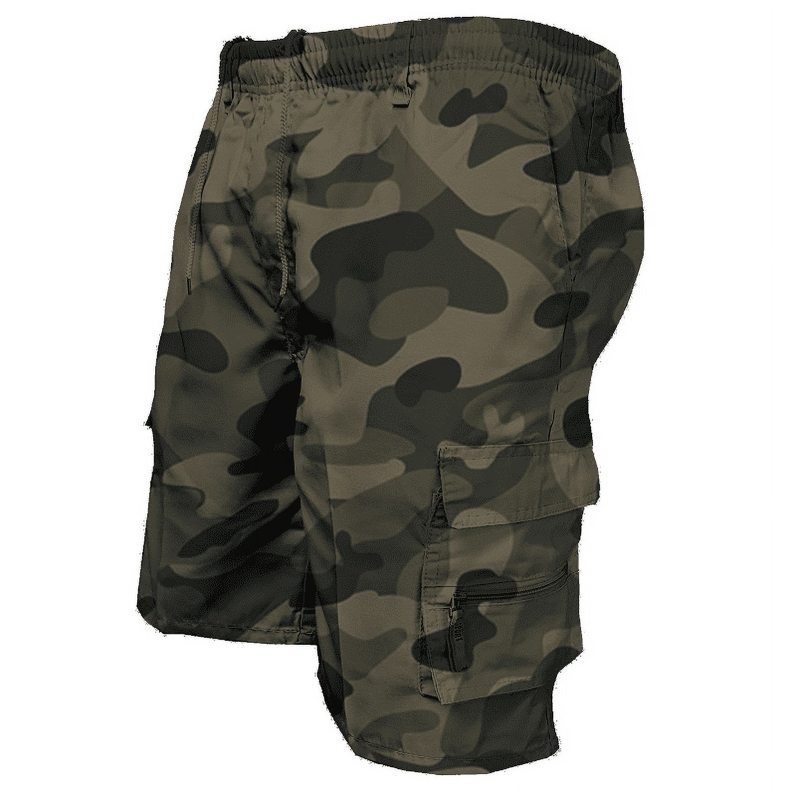 Fashion Men's Cargo Shorts Mens Tactical Short Pants Casual Big Pocket ...