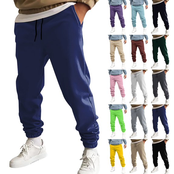 Fashion Men's Sport Color Bandage Casual Loose Sweatpants with ...