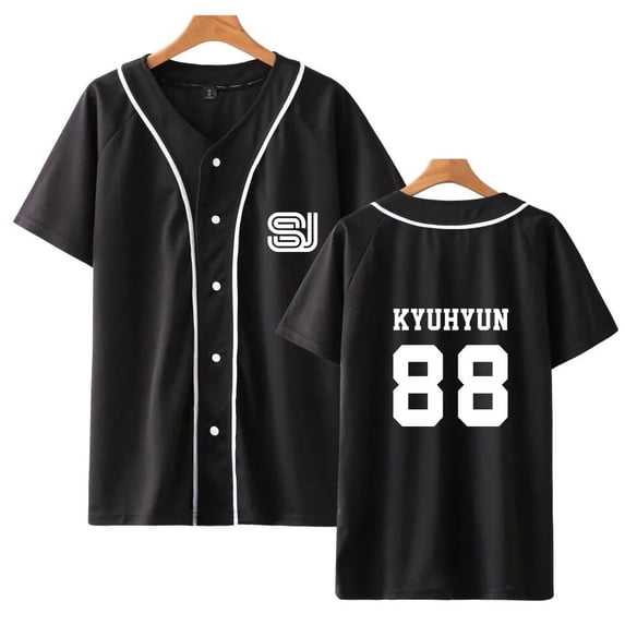 Fashion Men's Summer Baseball Shirt Super Junior 3D Printed Baseball ...