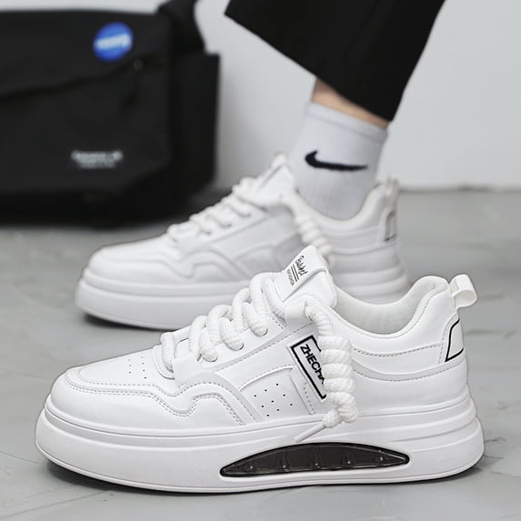 Fashion Men's Trendy Shoes Versatile Sports Casual Sneakers White Shoes ...