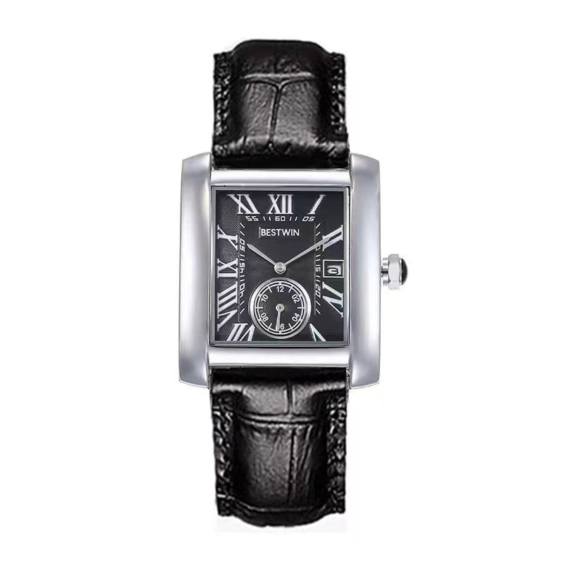 Fashion Men's Watch Classic Square Two-Hand Quartz Watch Business Trend ...