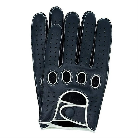 Fashion Mens Leather Gloves Full Finger Breathable Non Unlined Slip ...