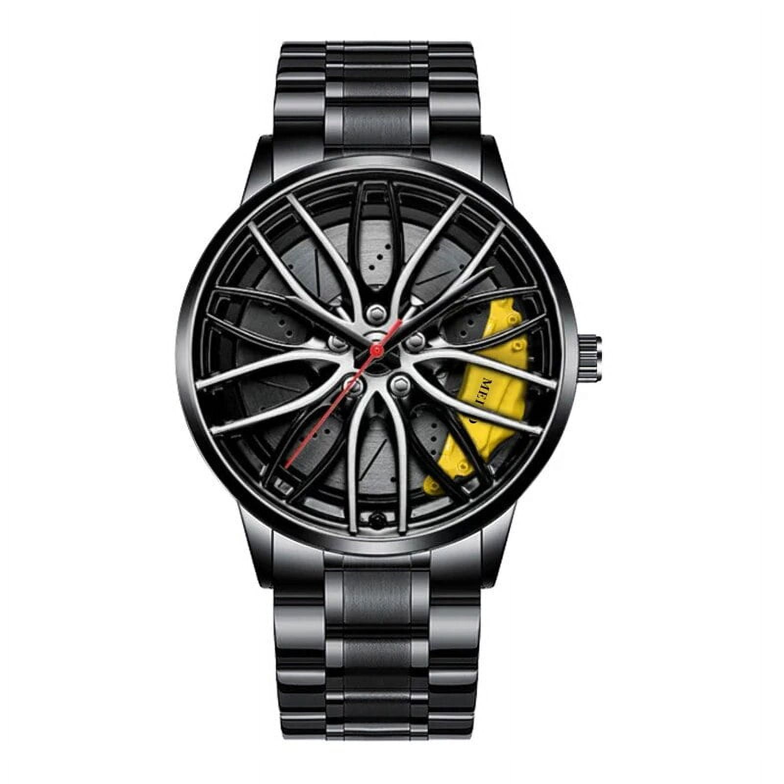Fashion Mens Luxury Watches Sports Car Watches Sport Rim Hub Wheel ...