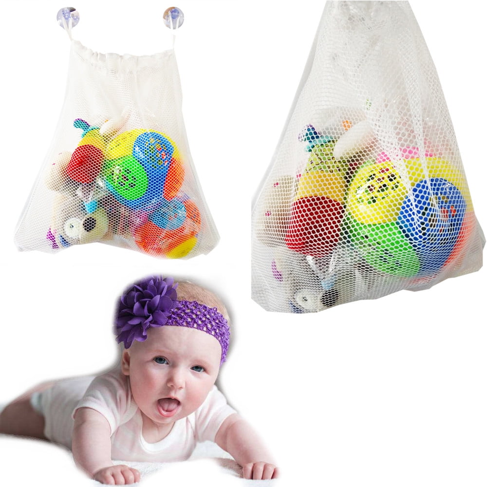 Fashion Mesh Bath Toy Storage Net Bag Organizer Bathtub Accessory ...