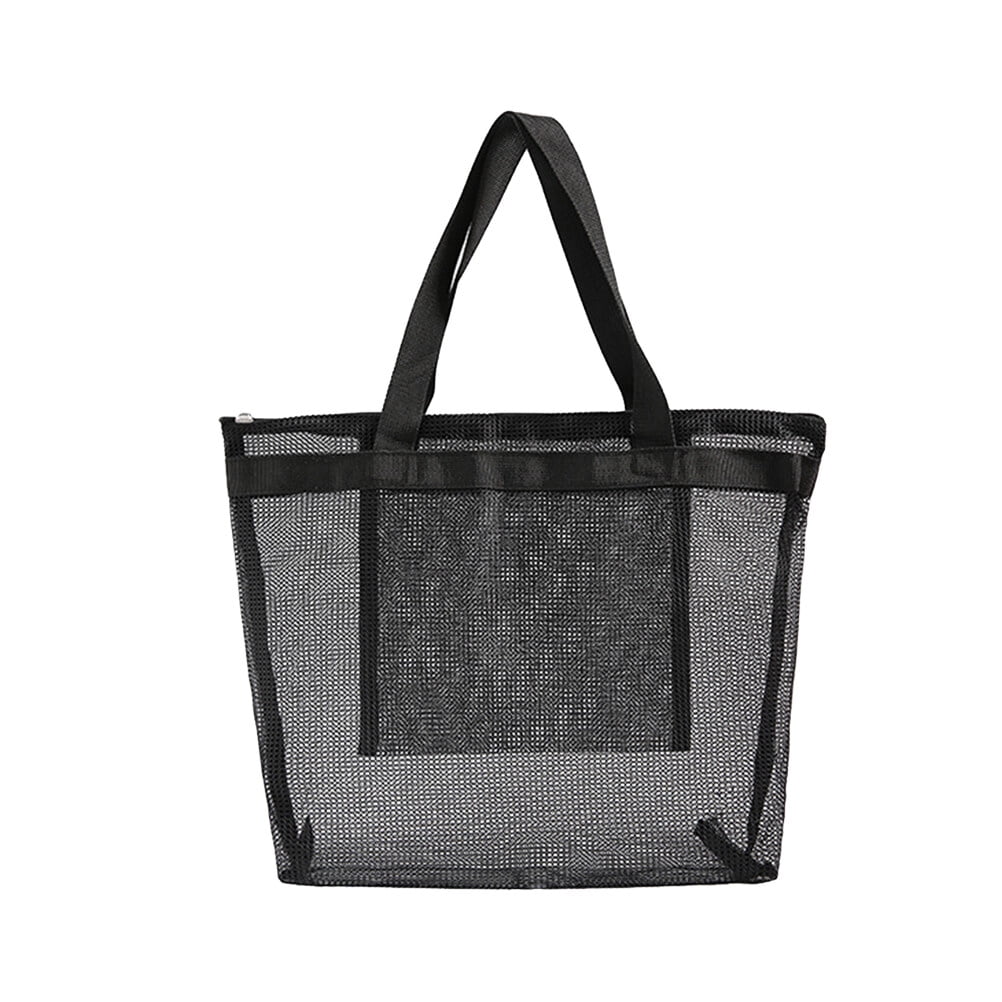 Fashion Mesh Shopping Bag Organizer Reusable Mesh Shoulder Bag Shopping ...